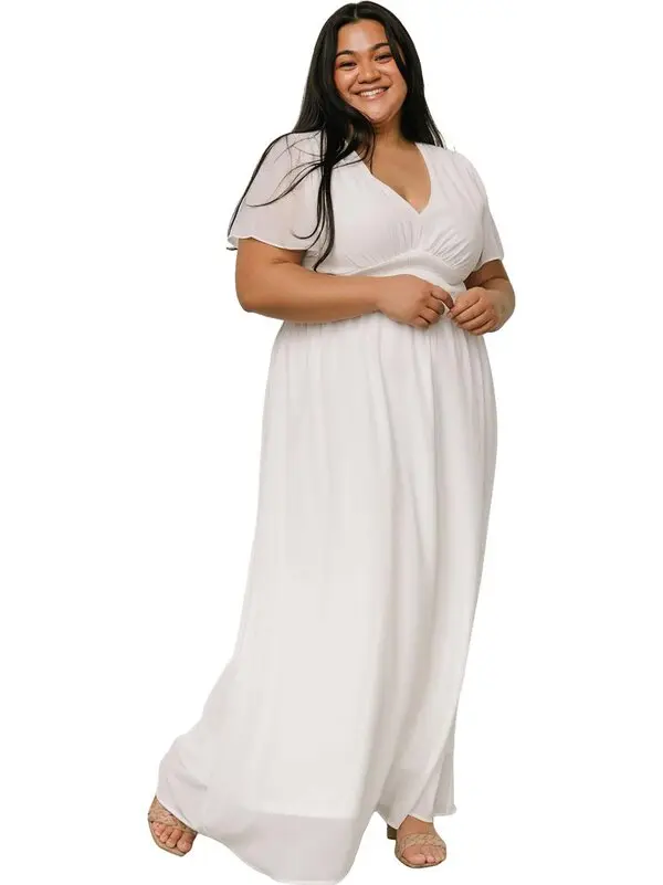 XH TEXTILES Birdie Maxi Dress - White