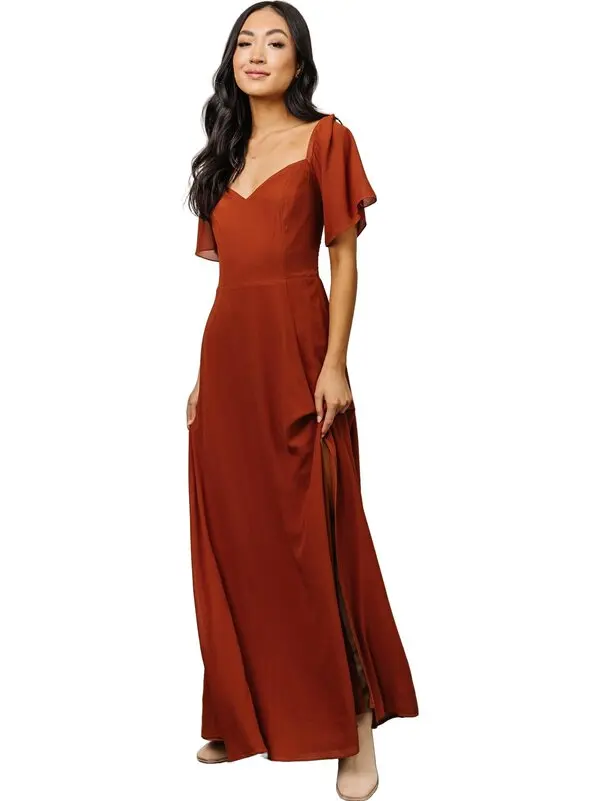 XH TEXTILES Sierra Sweetheart Maxi Dress - Spice