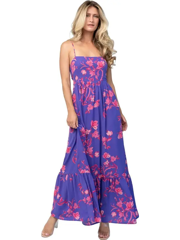 SUGAR LIPS Regan Tank Maxi Dress - Purple Multi