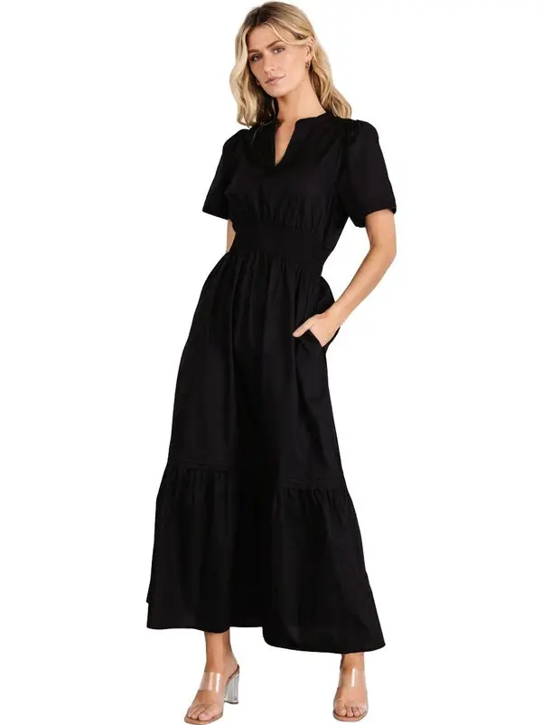 SUGAR LIPS Vera Maxi Dress - Black