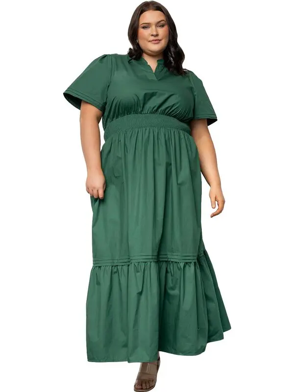 SUGAR LIPS Vera Maxi Dress - Emerald