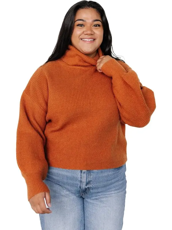 LUMIERE Malcolm Turtleneck Sweater - Spice
