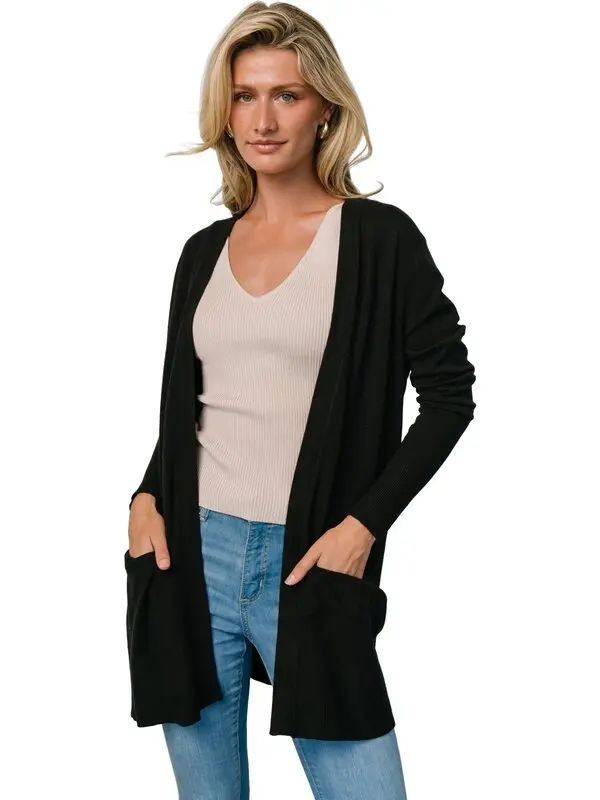 TEA N ROSE Edison Cardigan - Black