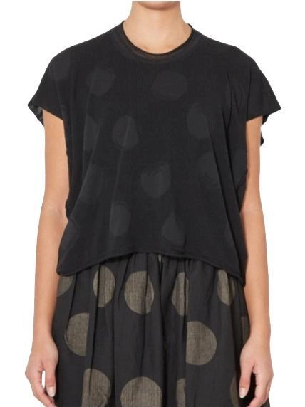 UMA WANG Short-sleeved Top - Black