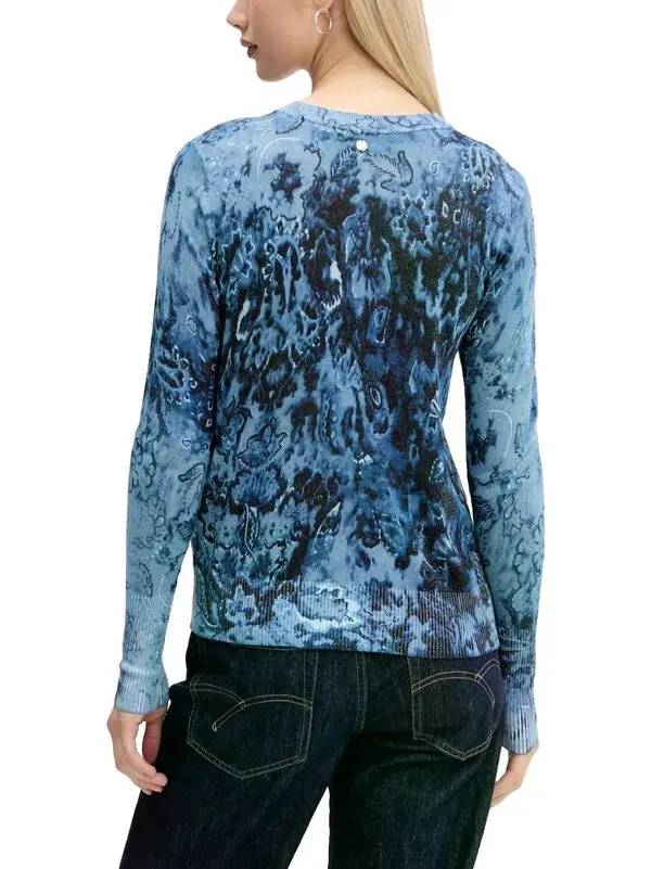 Desigual Printed Cardigan - Blue