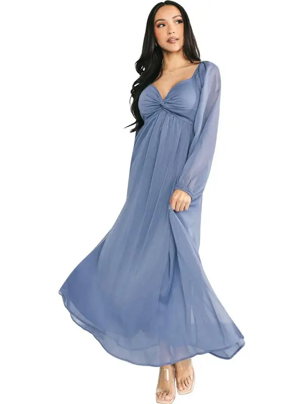 IN FEBRUARY Dione Midi Dress - Blue