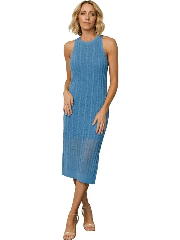 BESTSELLER Nalani Knit Tank Dress - Blue