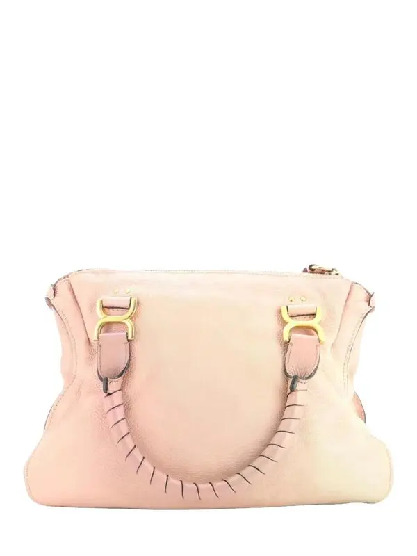Chloé Marcie Leather Shoulder Bag - Pink