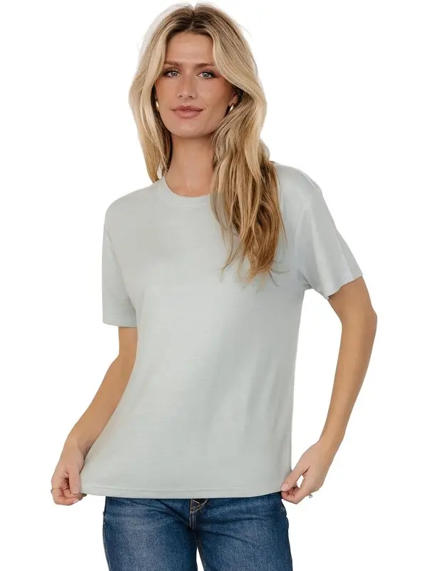 TEA N ROSE Elliot Relaxed Tee - Pale Mint