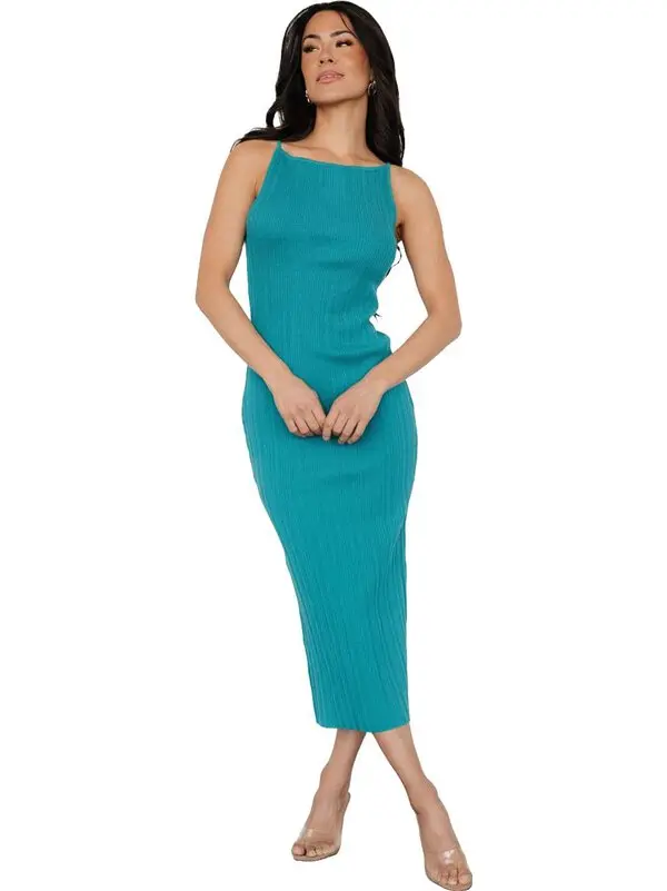 IN FEBRUARY Natia Tank Dress - Teal