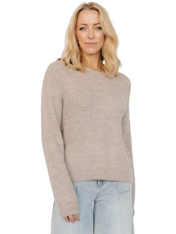 BUSE Viola Tie Back Sweater - Natural