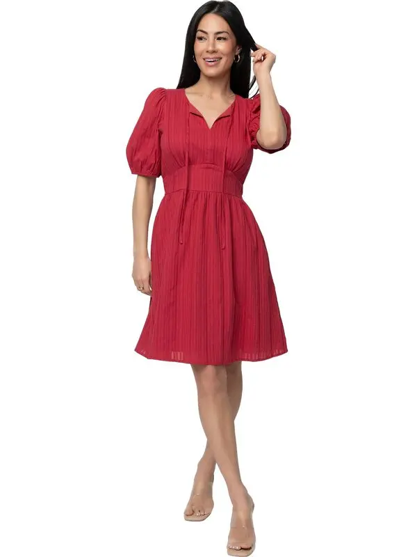 POLAGRAM Hayley Short Dress - Red