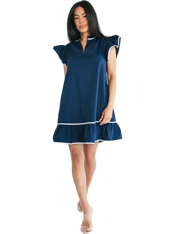 SUGAR LIPS Butterfield Short Dress - Navy