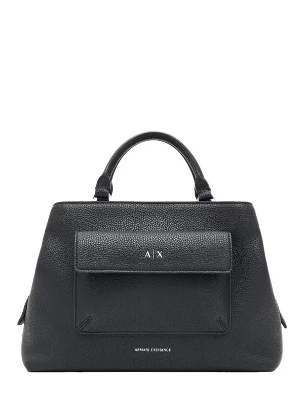 Armani Exchange Pocket-detail Tote Bag - Black