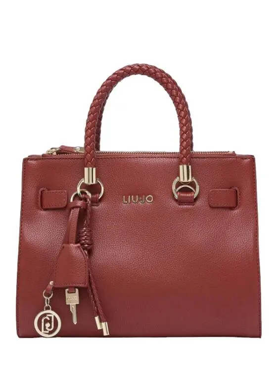 Liu Jo Logo Lettering Small Satchel Bag - Red