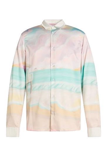 FAMILY FIRST Shirt Ivory Size Viscose, Elastane - White