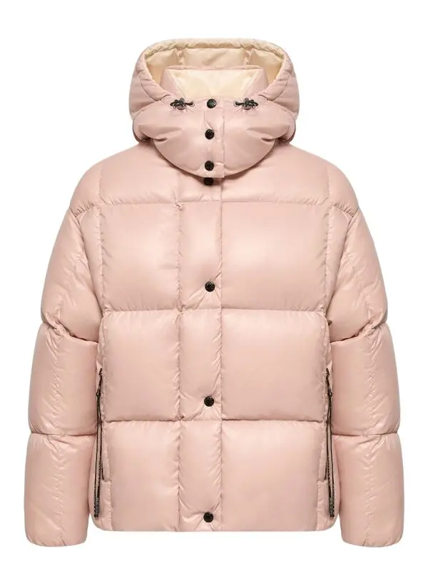 Moncler Parana Hooded Short Down Jacket - Light Pink