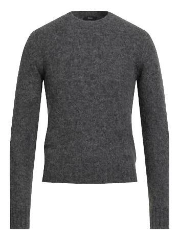 Herno Camel Alpaca Wool And Wool Blend Sweater - Grey