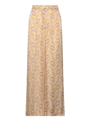 FORTE_FORTE Wide Leg Printed Viscose Pants - Pink