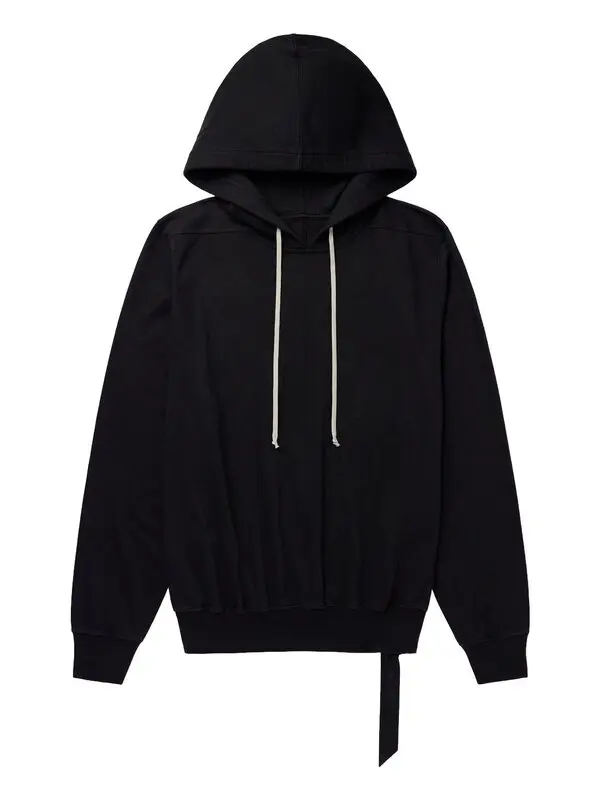 Rick Owens Oversized Cotton-jersey Hoodie - Black