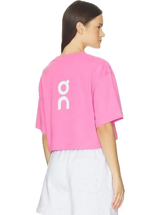 On Club Boxy T-shirt - Bubblegum