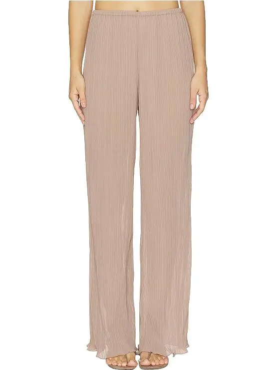 LOVERS AND FRIENDS Delilah Pant In Brown - Light Brown