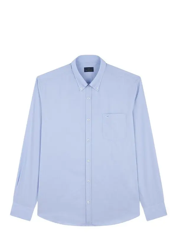 Paul & Shark Cotton Poplin Shirt - Light Blue
