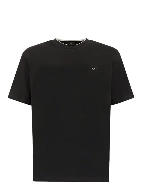 Paul & Shark Supima® Extrafine Cotton T-shirt - Black