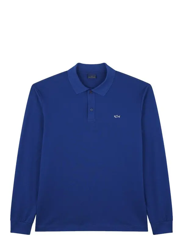 Paul & Shark Double Piqué Cotton Polo - Bluette