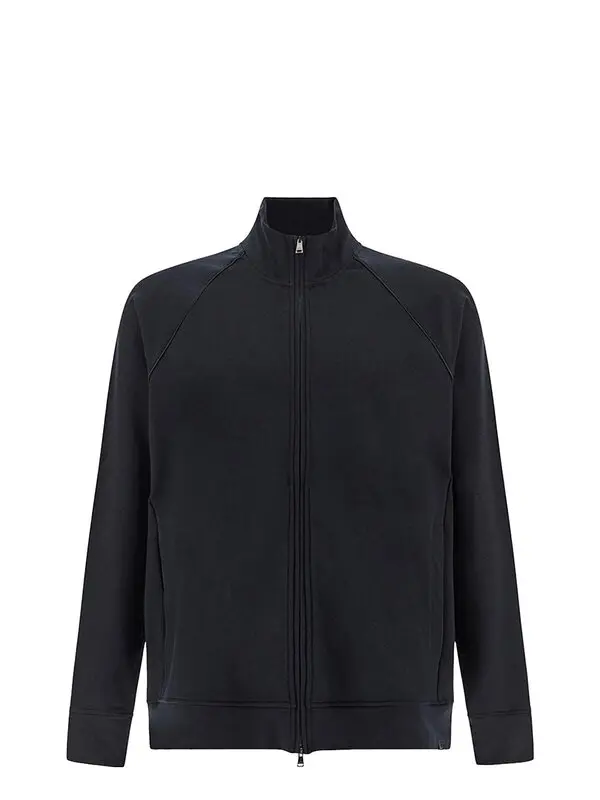 Paul & Shark X‑soft Zip‑up Sweatshirt In Cotton - Blue