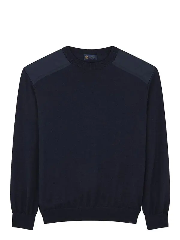 Paul & Shark Wool And Silk Blend Crewneck Sweater - Dama Blue