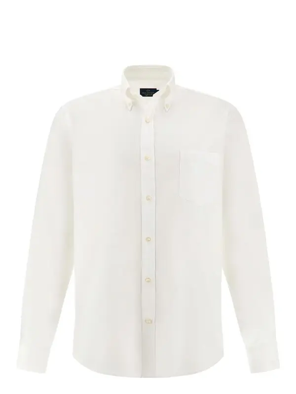Paul & Shark Soffio Cotton Twill Shirt - White