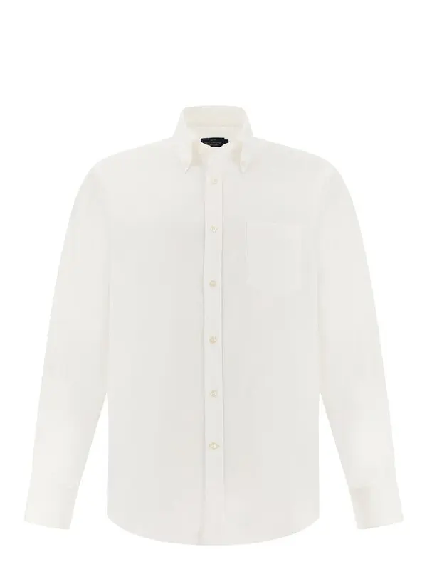 Paul & Shark Cotton Poplin Shirt Soffio - White