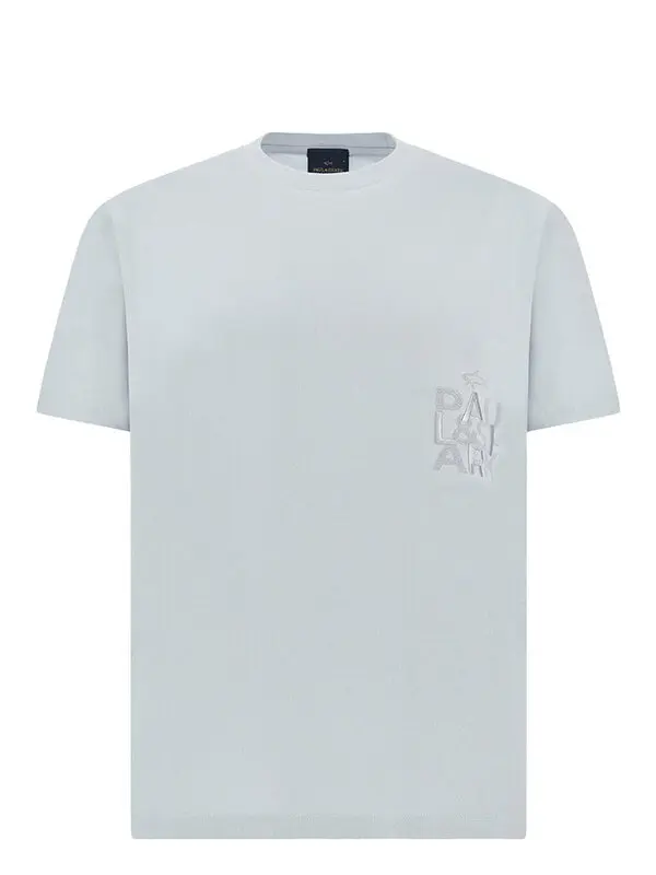 Paul & Shark Cotton Jersey T-shirt With Embroidery - Skyride