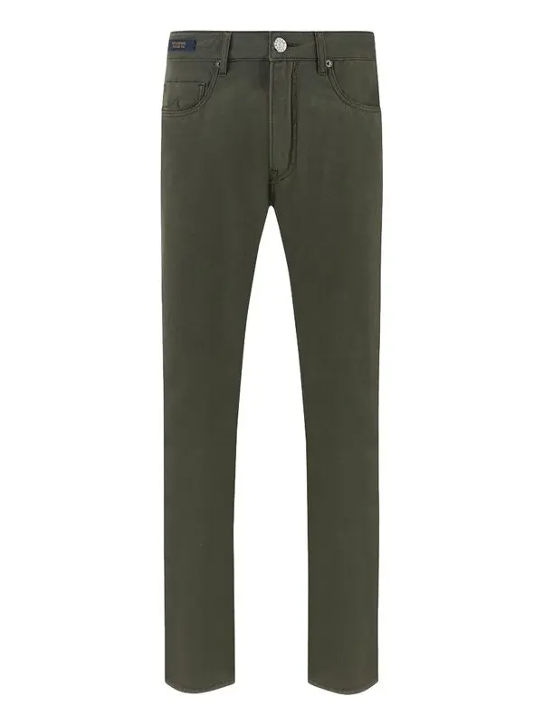 Paul & Shark Stretch Cotton 5-pocket Trousers - Moss Green