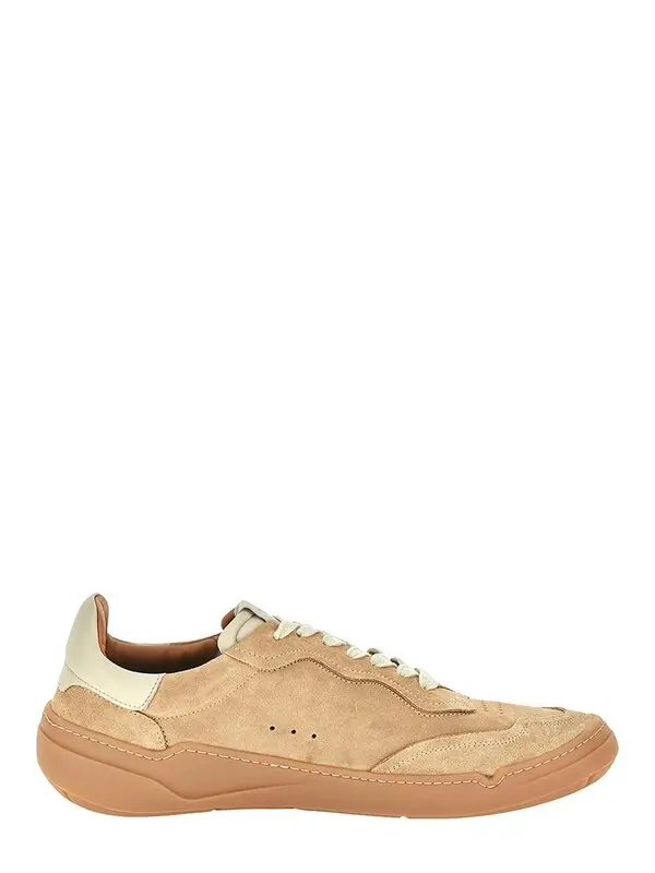 Paul & Shark Suede Lace-up Sneakers - Sahara