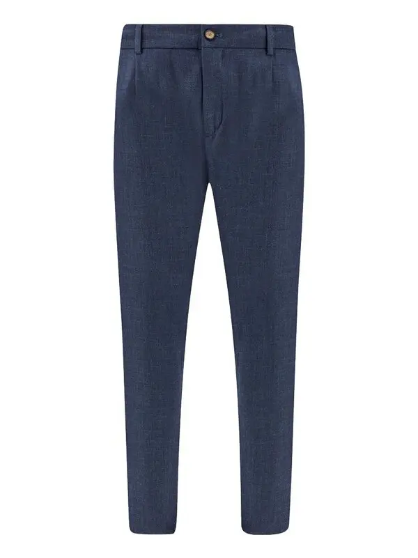 Paul & Shark Lucca Trousers In Jersely - Dama Blue