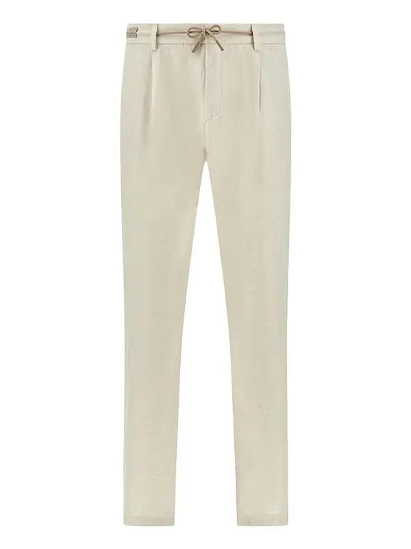 Paul & Shark Linen Chino Trousers - Beige