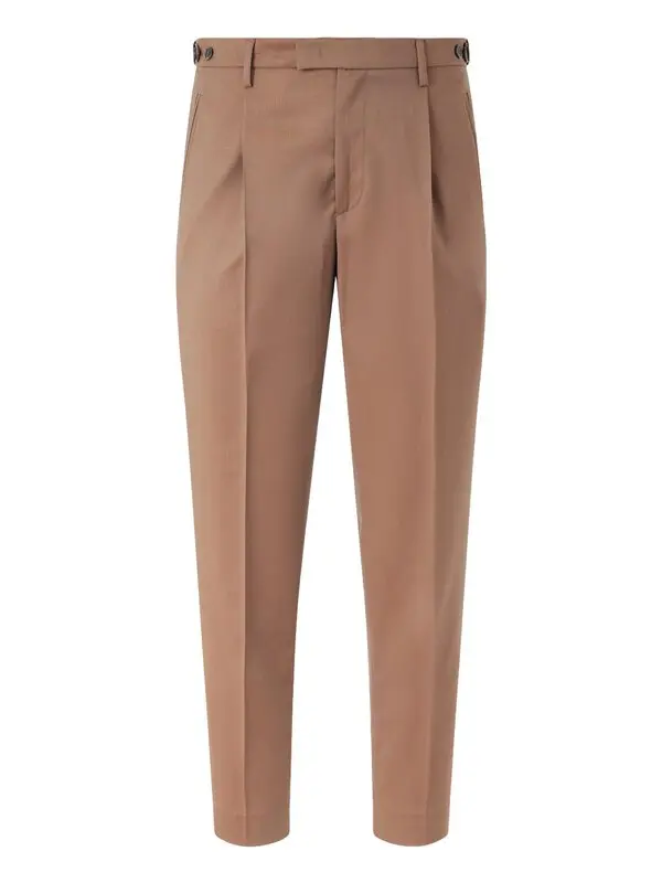 Barena Venezia Straight-leg Pleated Virgin Wool Suit Trousers - Brown