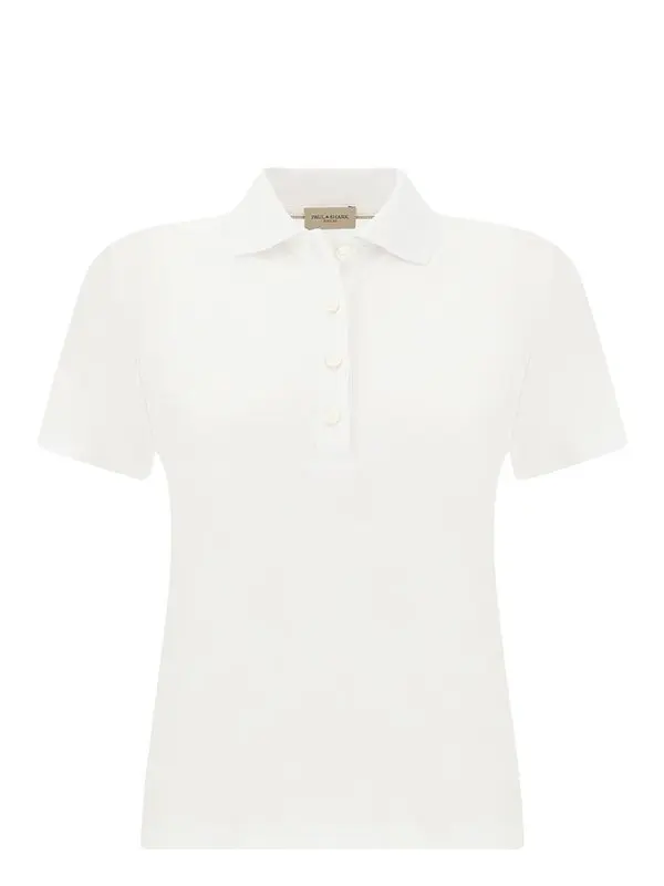 Paul & Shark Supima® Extra Fine Cotton Polo Shirt - White