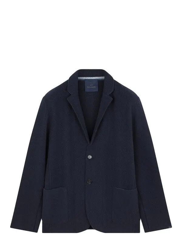 Paul & Shark Merino Wool Blazer - Dama Blue