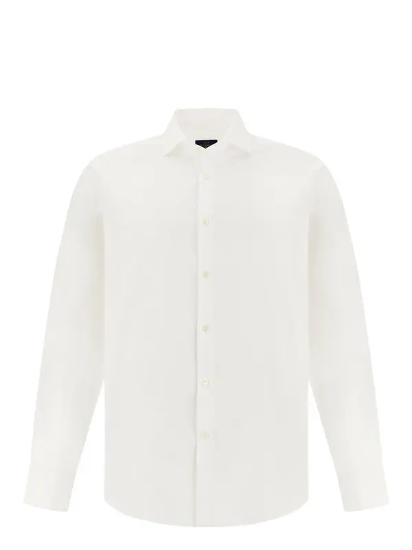 Paul & Shark Cotton Poplin Shirt Soffio - White