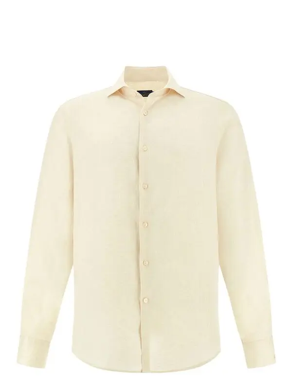 Paul & Shark Soffio Linen Shirt - Beige