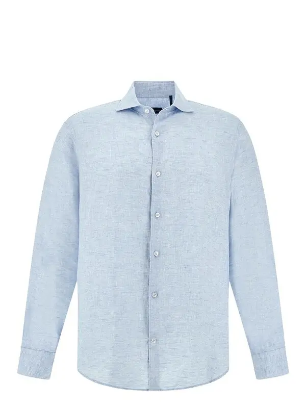 Paul & Shark Soffio Linen Shirt - Light Blue