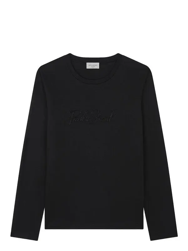 Paul & Shark X-soft Cotton T-shirt With Logo Embroidery - Black