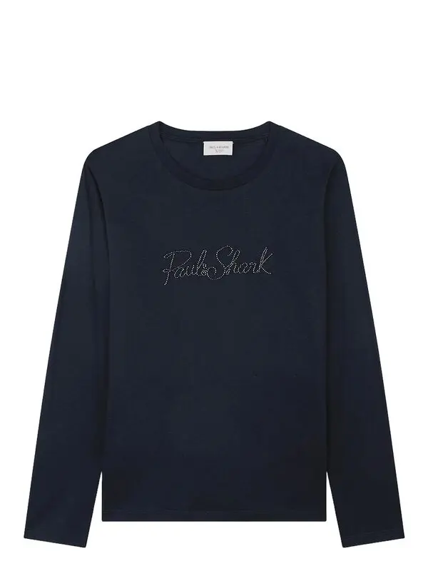 Paul & Shark X-soft Cotton T-shirt With Logo Embroidery - Dama Blue