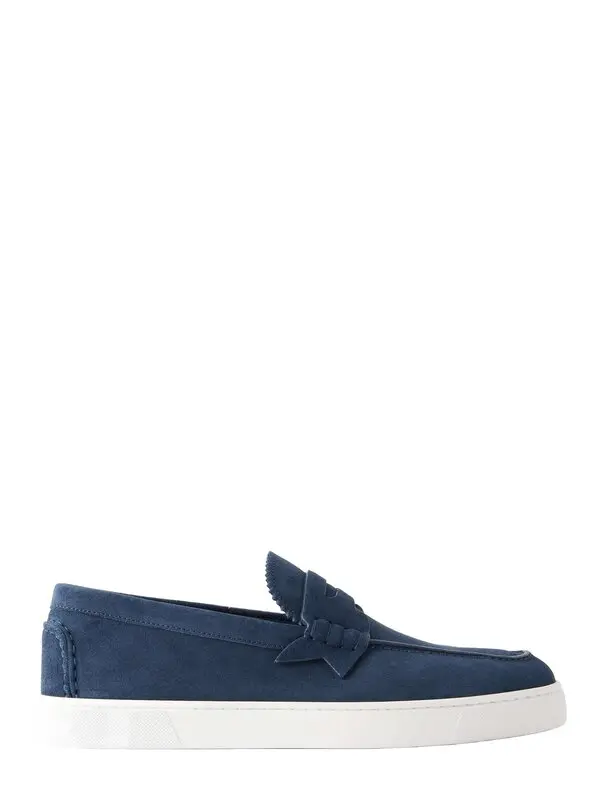 CHRISTIAN LOUBOUTIN Harold Suede Loafers - Navy