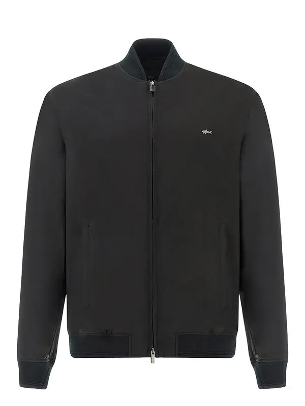 Paul & Shark Typhoon® Platinum Bomber Jacket - Black