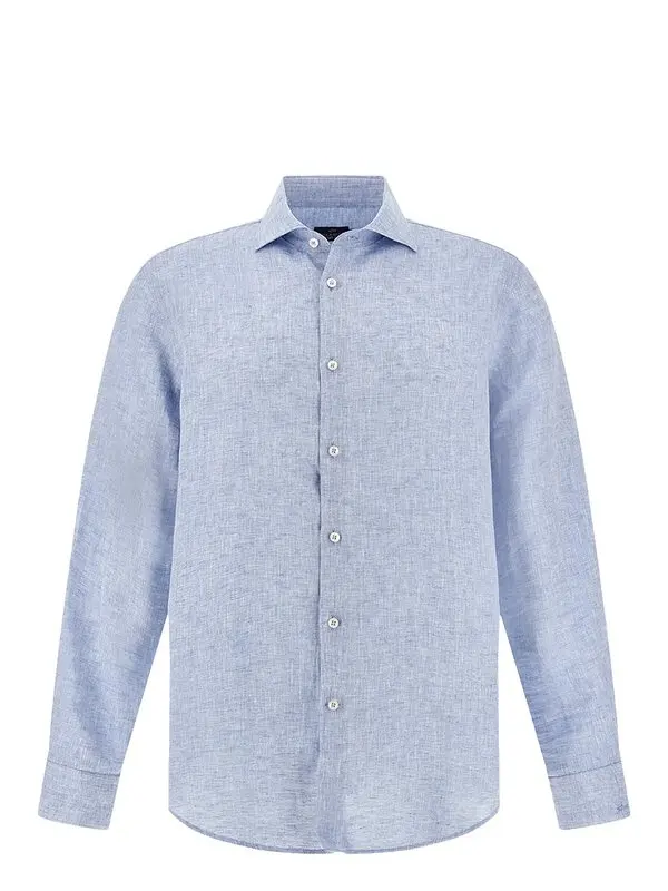 Paul & Shark Soffio Linen Shirt - Bluette