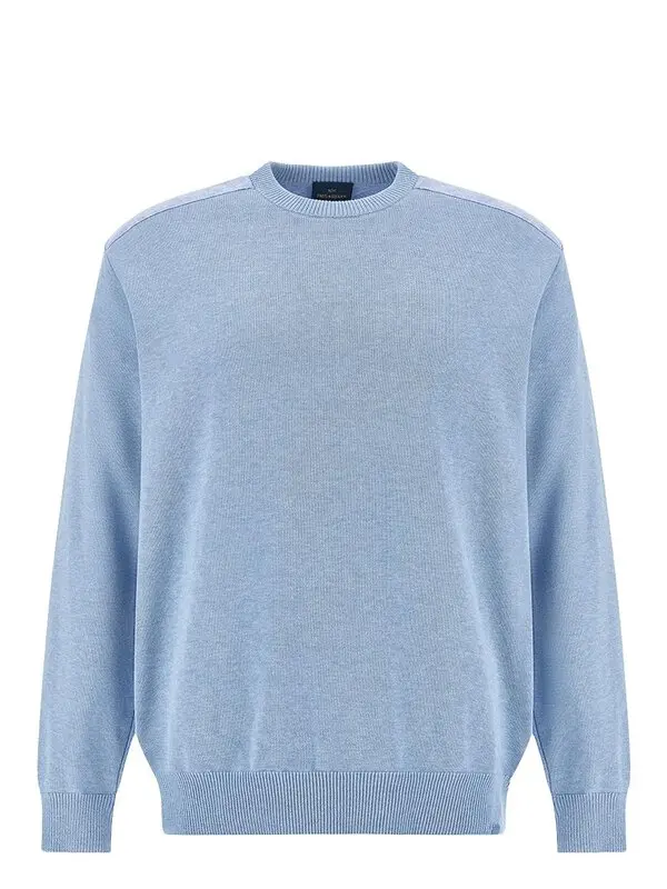 Paul & Shark Crew Neck Fresco Cotton And Linen Sweater - Allure